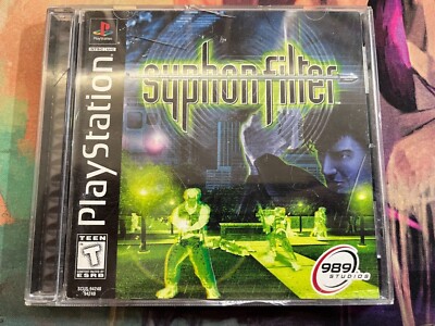 Syphon Filter PS1 Game Black Label TESTED PlayStation 1 Disc Case ...