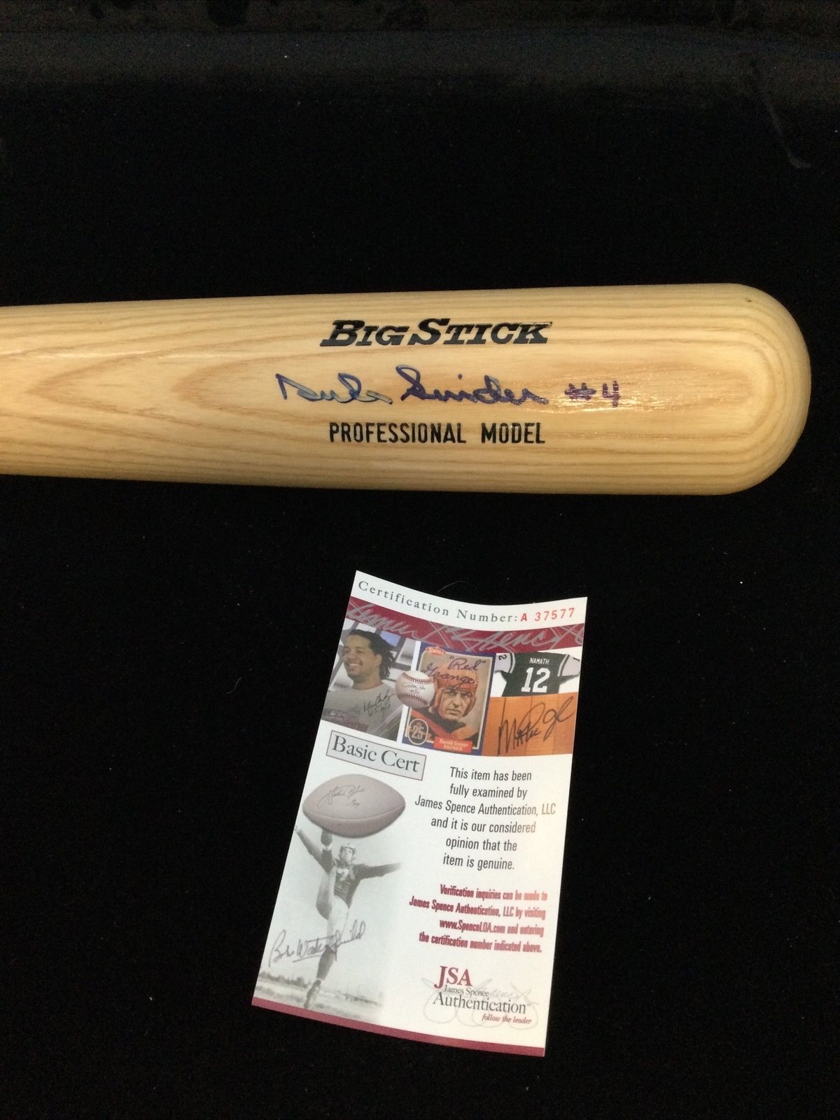 Duke Snider Signed Rawlings Adirondack BigStick Baseball Bat JSA-K -1 ...