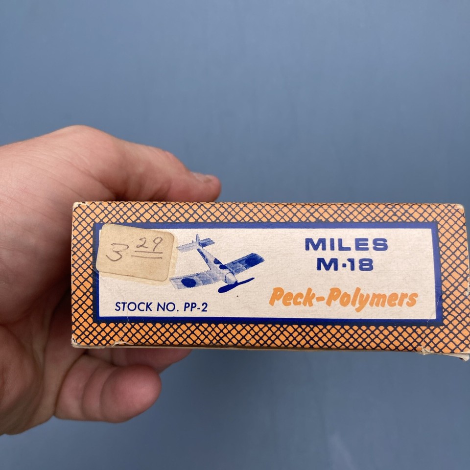Vintage Peck Polymers Miles M.18 Flying balsa Model Airplane Kit PP2 M4 ...