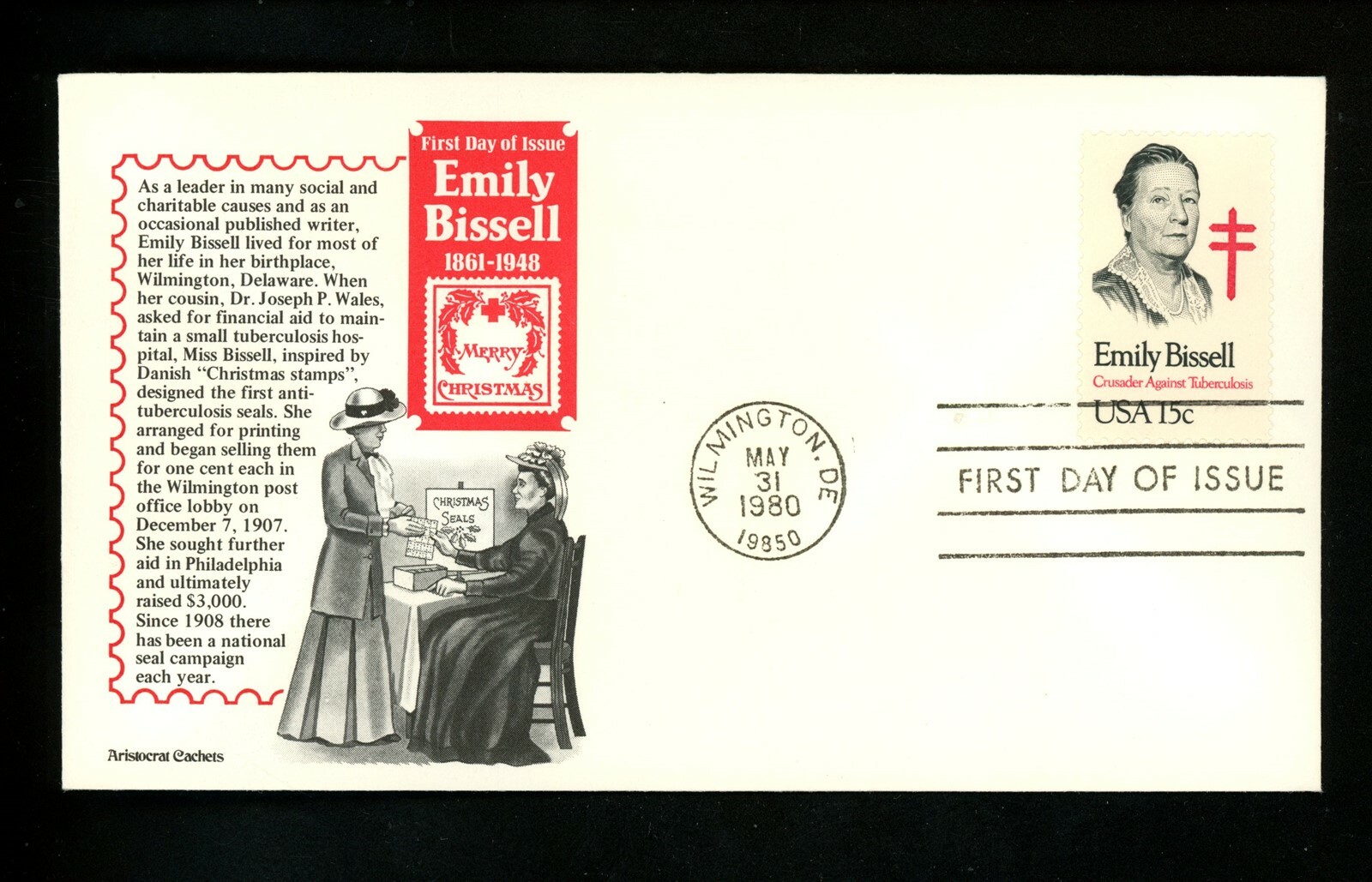US FDC #1823 Aristocrat 1980 Wilmington DE Emily Bissell | eBay