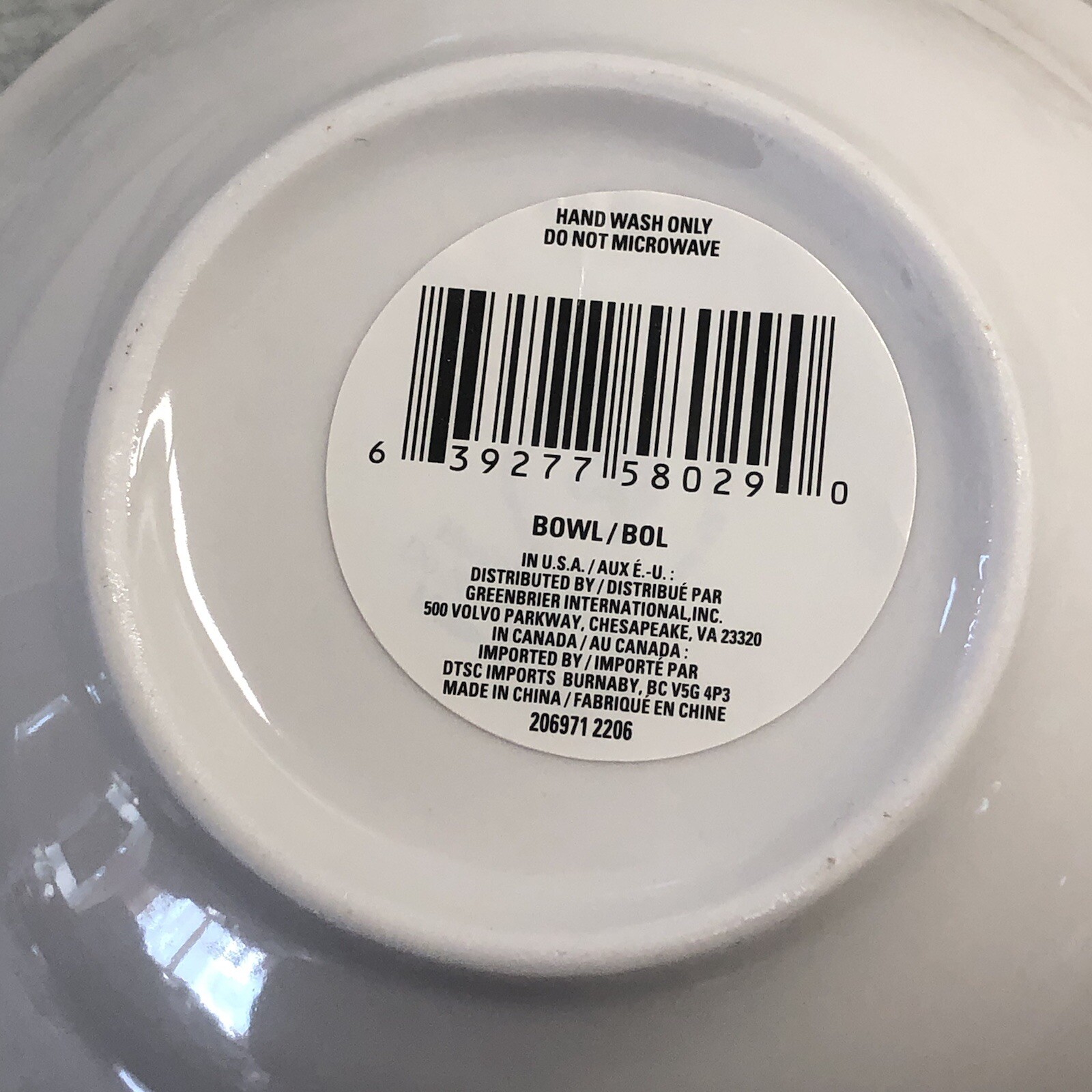 Royal Norfolk White Stoneware Bowls with Gold Rims, 2.5x7-in ...