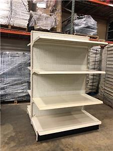 Gondola Shelving LOT 10 Metal Grocery Store SHELVES Used Fixtures ...