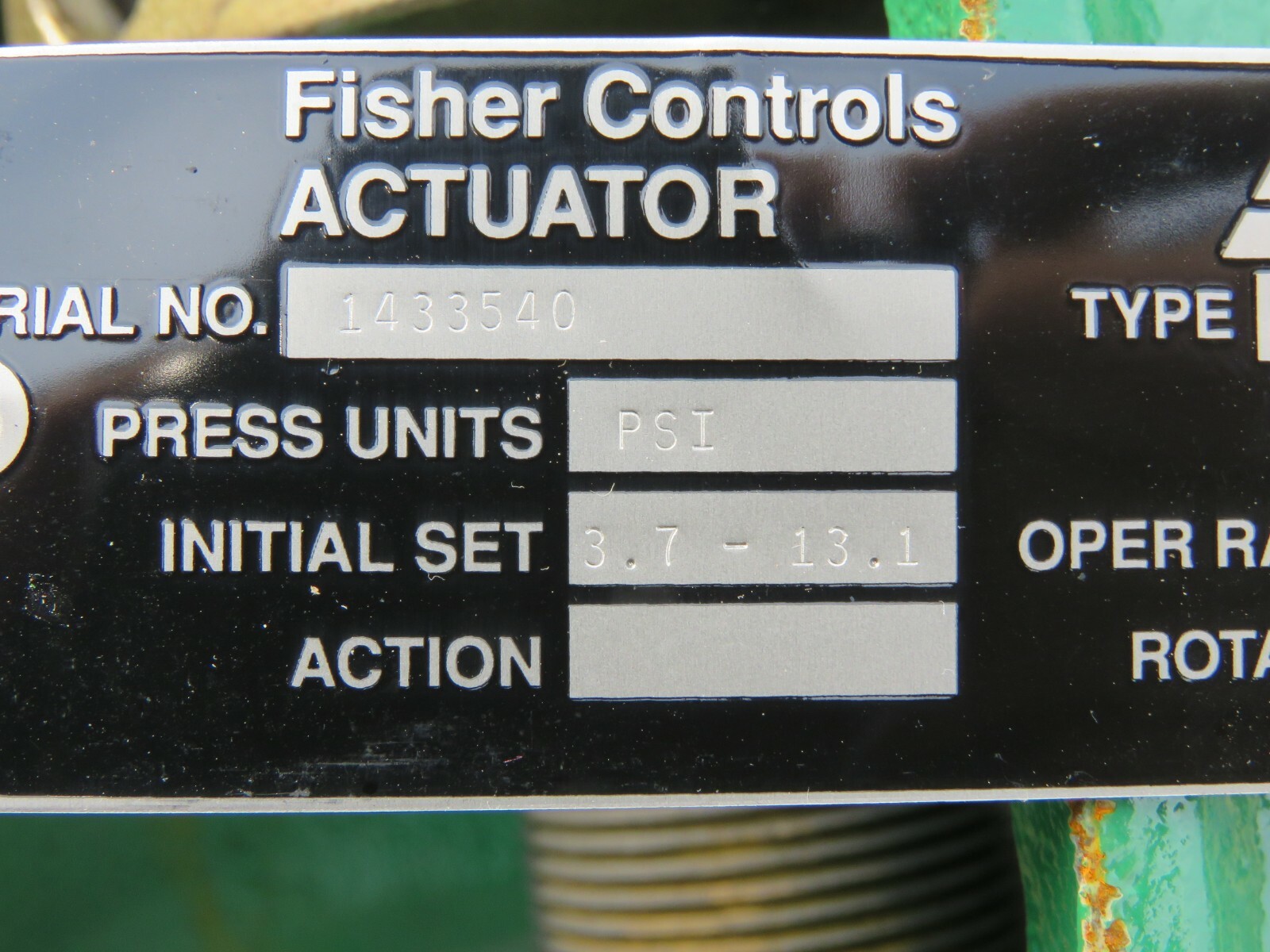 FISHER 656 SIZE 60 ACTUATOR REMANUFACTURED | eBay