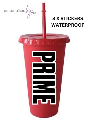 3 X PRIME Hydration Drink WATERPROOF Vinyl Decal Stickers Permanent ...