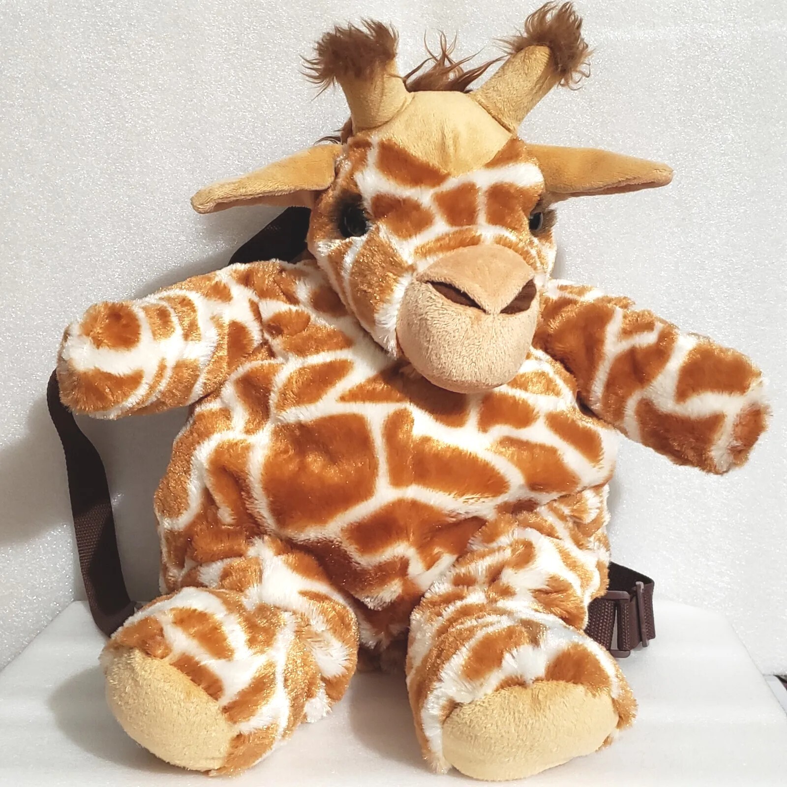 Kids Unipak Giraffe Backpack Plush 22" Stuffed Animal Bag W Adjustable ...