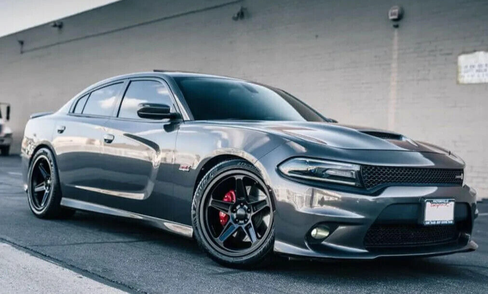 20" Dodge Demon Satin Black Wheels 20x9.5/20x10.5 SET For Challenger ...