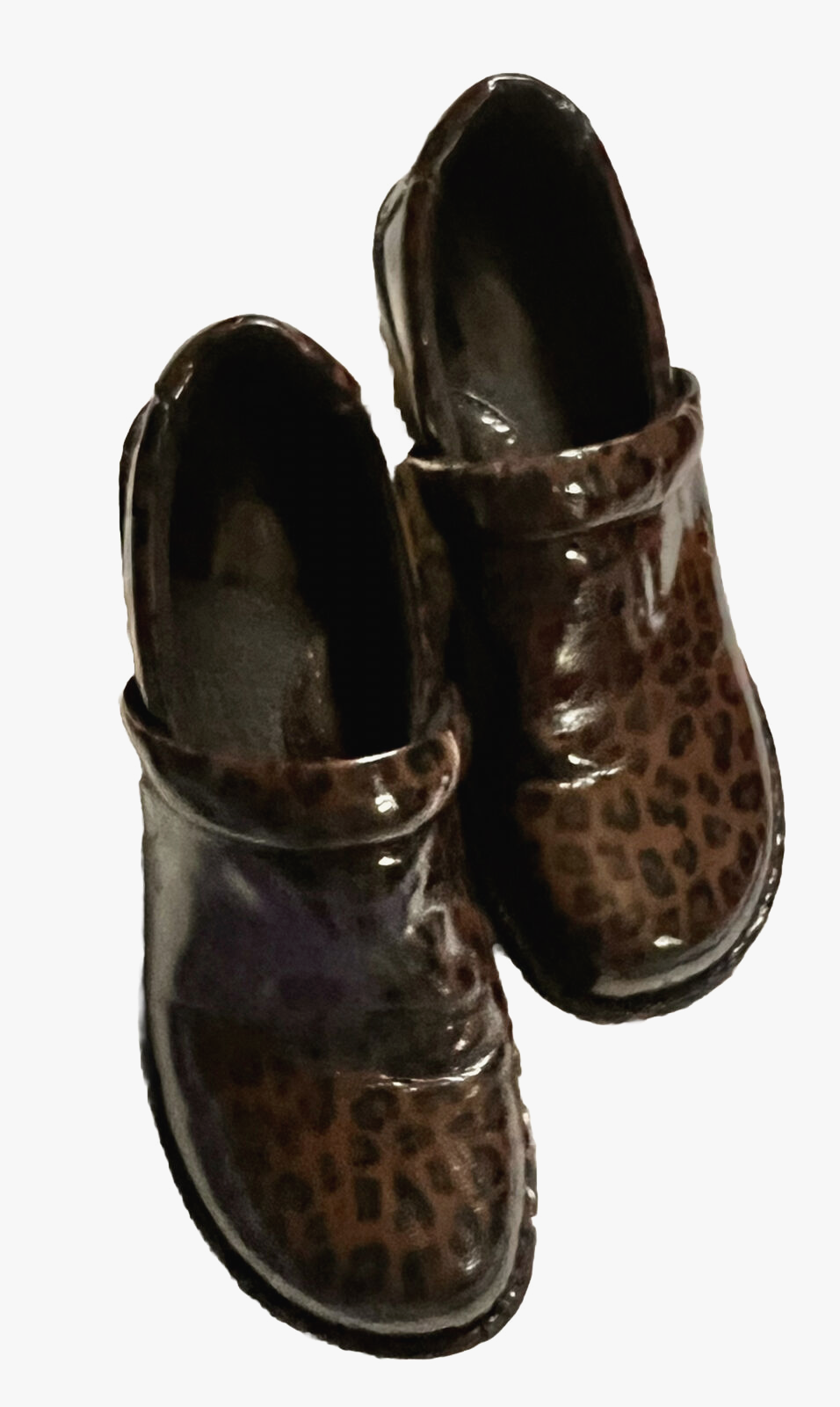 Women BOC ® Born Concepts Leopard Patent Leather Peggy Clogs Shoes ...