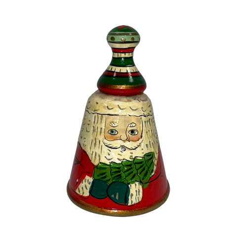 Vintage! Great Collectible! Wooden Christmas Santa Bell! | eBay