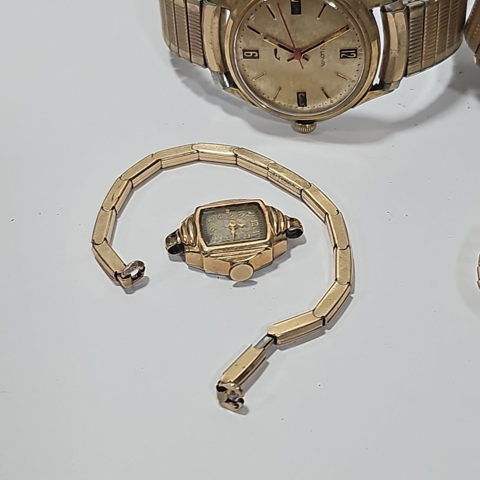 Vintage Bulova Watches *As Is Needs Repaired* 10K RGP 10K Gold Filled ...