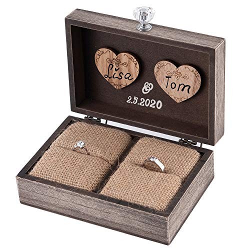 Wedding Ring Box Unique and Engagement Ring Holder Boxes for Rustic ...