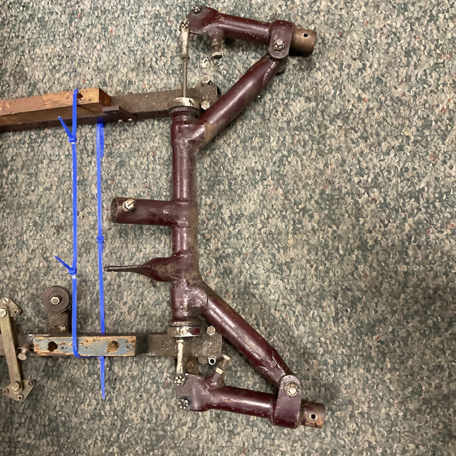 Luscombe 8 Main Center Control Block Rudder Pedals, Brakes, Control ...