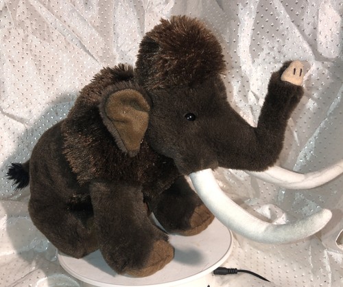 Wild Republic Plush Woolly Mammoth with Tusks Brown 12" Stuffed Animal ...