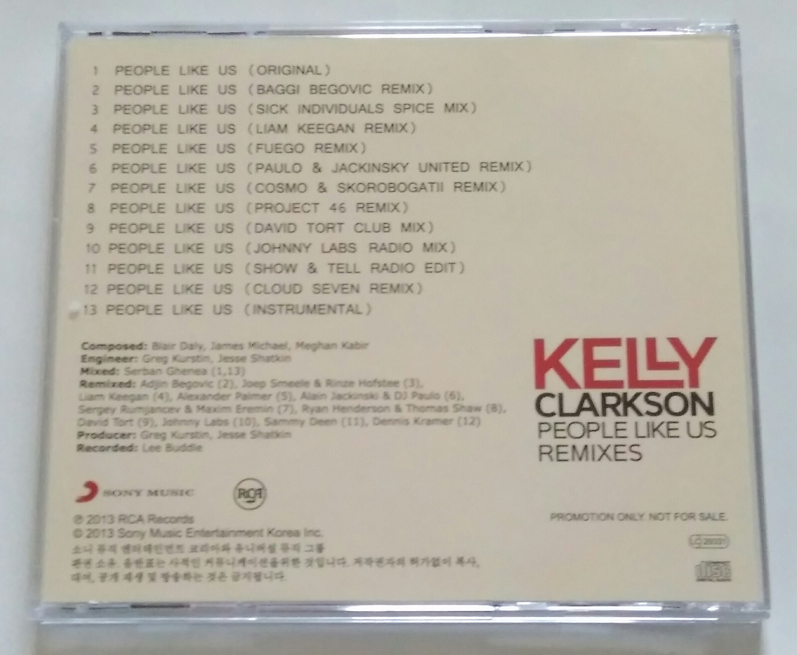 Kelly Clarkson - People like us. Remixes (CD, 13 tracks, Promo) 2013 | eBay