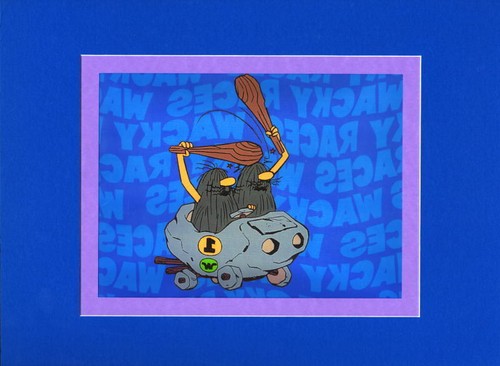 WACKY RACES SLAG BROTHERS w BOULDER MOBILE PRINT PROFESSIONALLY MATTED ...