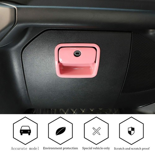 Car Co-pilot Storage Box Grab Handle Cover Trim Pink For Jeep Wrangler ...