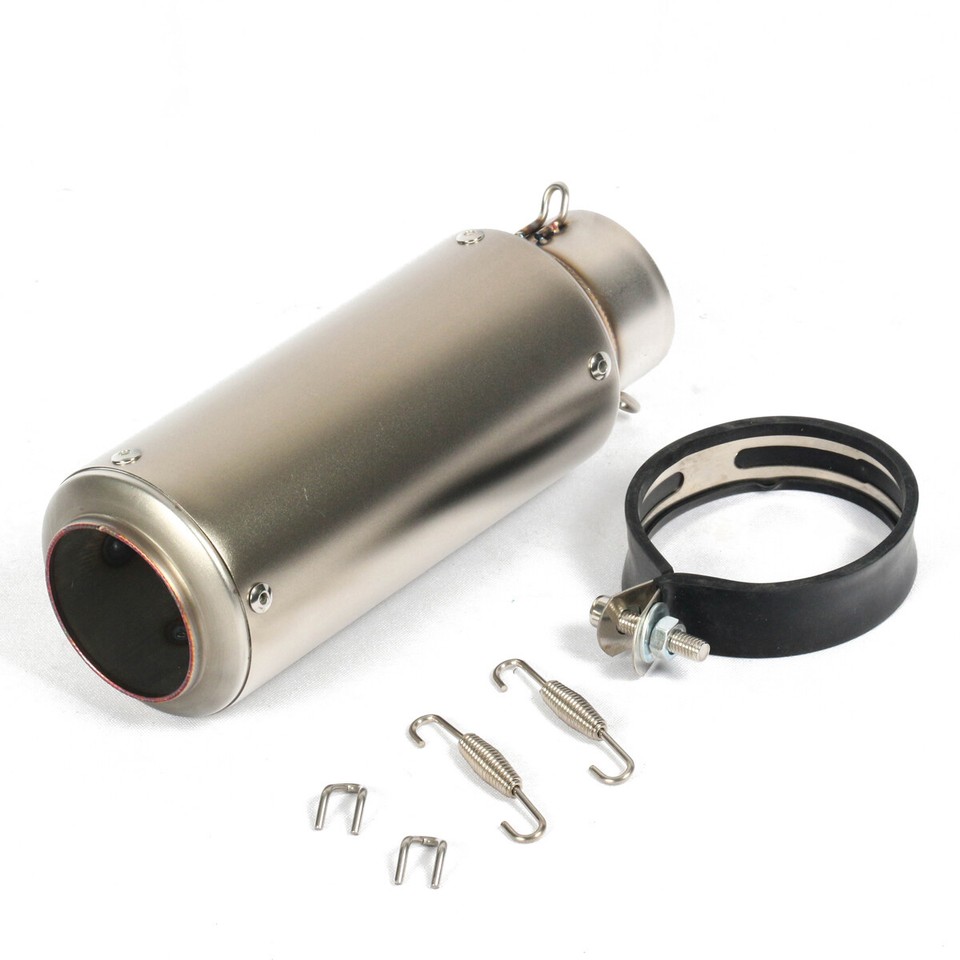 38 - 51mm Exhaust Universal Motorcycle Round Tail Muffler without DB ...