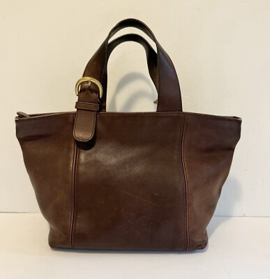 Coach Vintage 4133 Waverly Leather Soho Tote Handbag Mahogany Brown | eBay