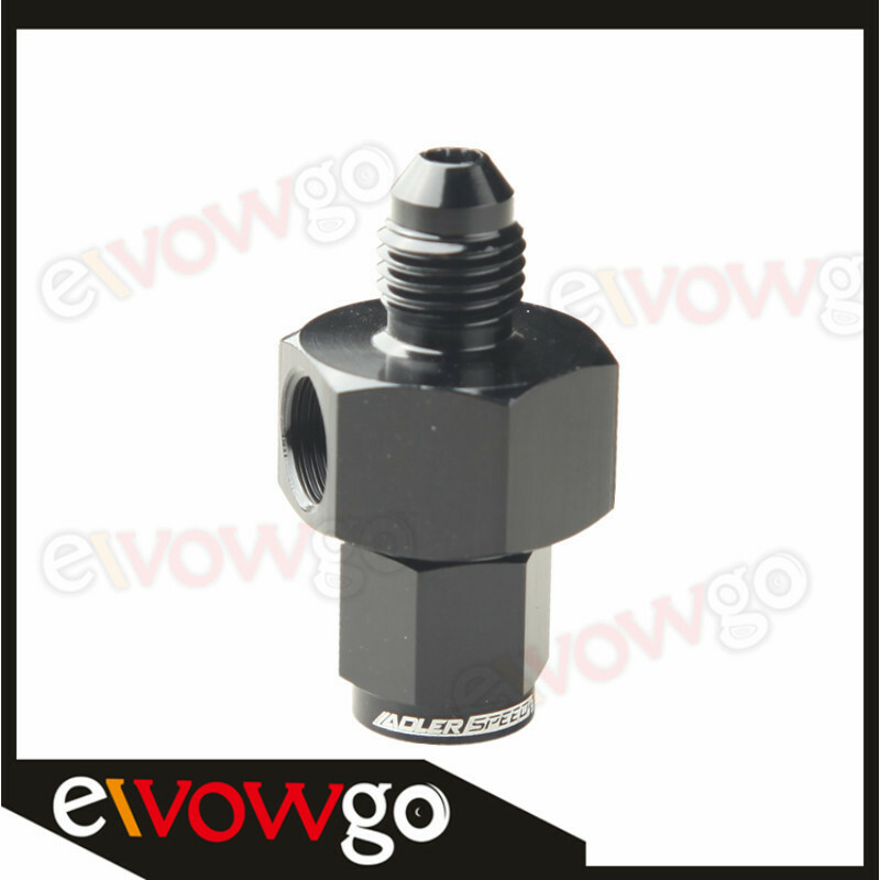 4AN AN4 Male To -4AN Female With 1/8" NPT Fuel Gauge Port Adapter ...