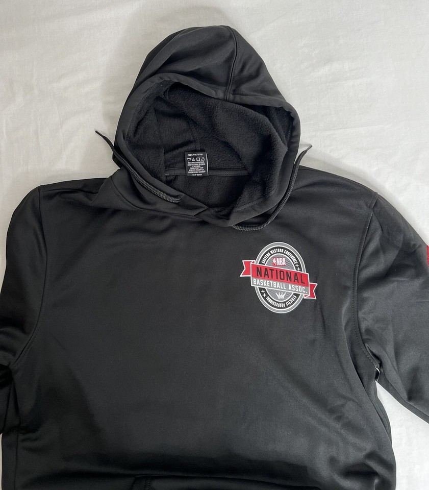 NBA Hoodie men’s Basketball Sweatshirt Black Red Medium Pullover | eBay