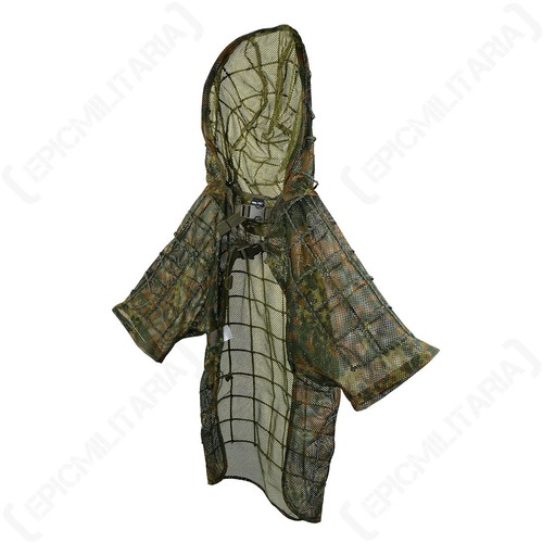 Flecktarn Ghillie Sniper Cape - Outdoor Paintball Airsoft Camo Print ...