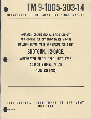 Historical book Shotgun, 12 Gage, Winchester Model 1200, Riot Type, Opr ...