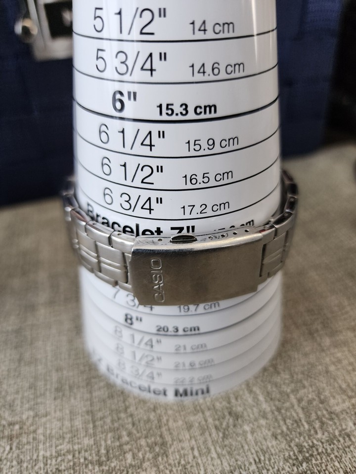 Casio Men's MTP4500D Slide Rule Bezel Analog Chronograph Aviator Watch ...