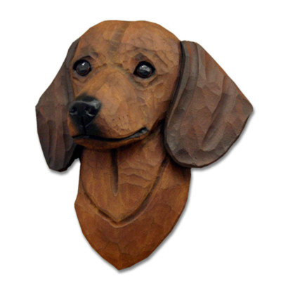 Figurine De Plaque De Tête De Teckel Marron Lisse | eBay