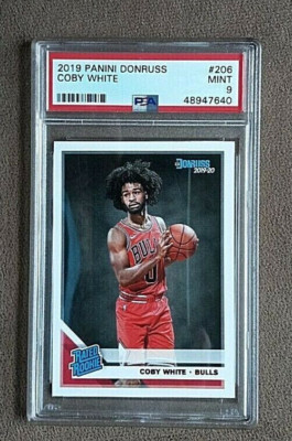 2019-20 Panini Donruss Coby White Rated Rookie Card #206 ~ PSA Graded 9 ...