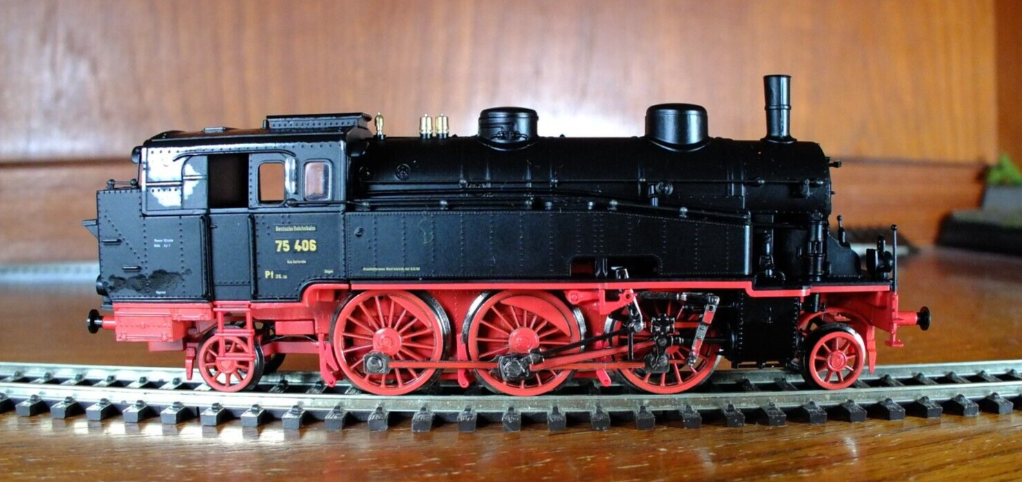 Liliput L131002 Dr 2-6-2 Class BR 75 406 Dampflok Tank Locomotive MINT ...