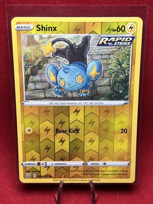 2021 Pokemon Card **Shinx** Battle Styles Set 046/163 Reverse Holo ...