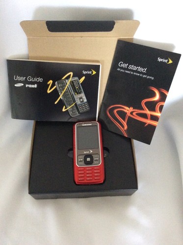 Samsung Rant Sprint cel phone wall charger instructions back cover ...