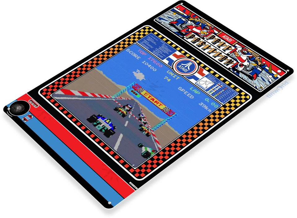 TIN SIGN Pole Position Arcade, 80's, Retro, Console, Marquee, Game ...