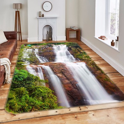 3D Waterfall 57 Non Slip Rug Mat Room Mat Quality Elegant Photo Carpet ...