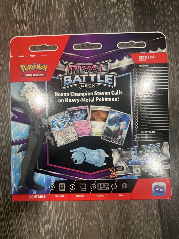 Pokémon Trading Card Game: Rival Battle Deck - Steven w/ Beldum Promo ...