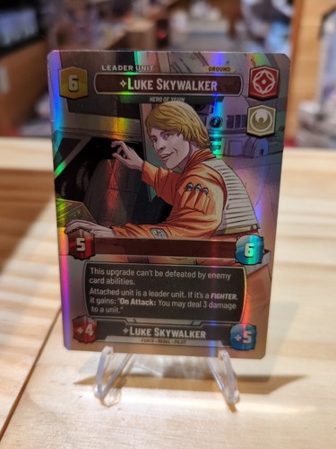 Star Wars Unlimited Jump To Light Speed Luke Skywalker LEADER Showcase ...