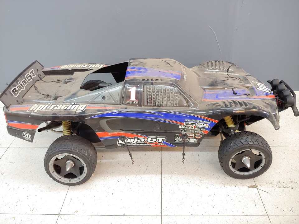 *ULTRA-RARE* HPI BAJA 5T 1/5 SCALE GAS 2WD RC TRUCK ARTR W/ ORIGINAL ...