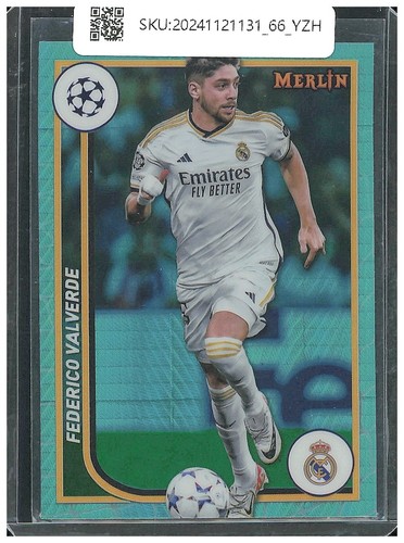 2024 Topps Merlin Heritage UEFA Club Competitions Federico Valverde ...