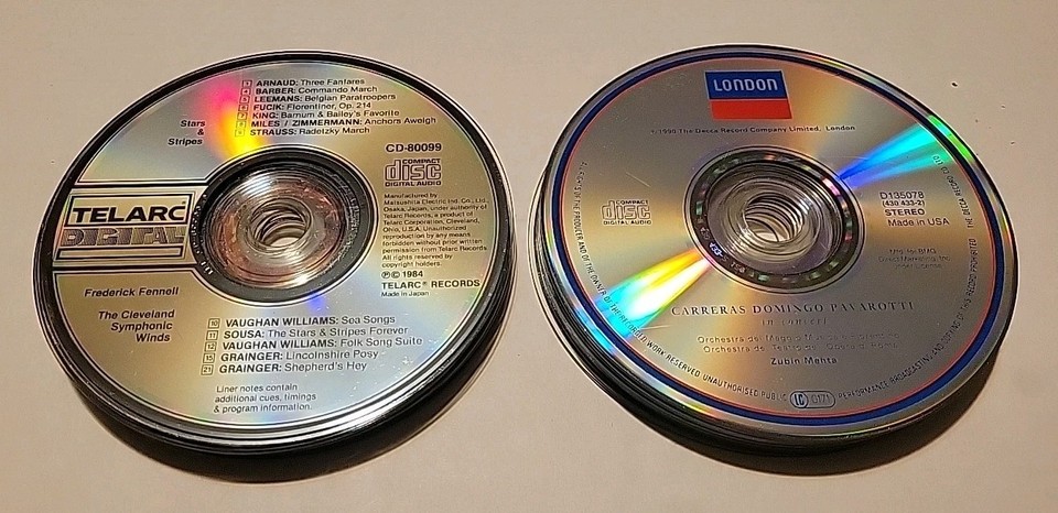 24 - Reseller's Loose Music CDs Disc Lot Assorted Genres & Years ...
