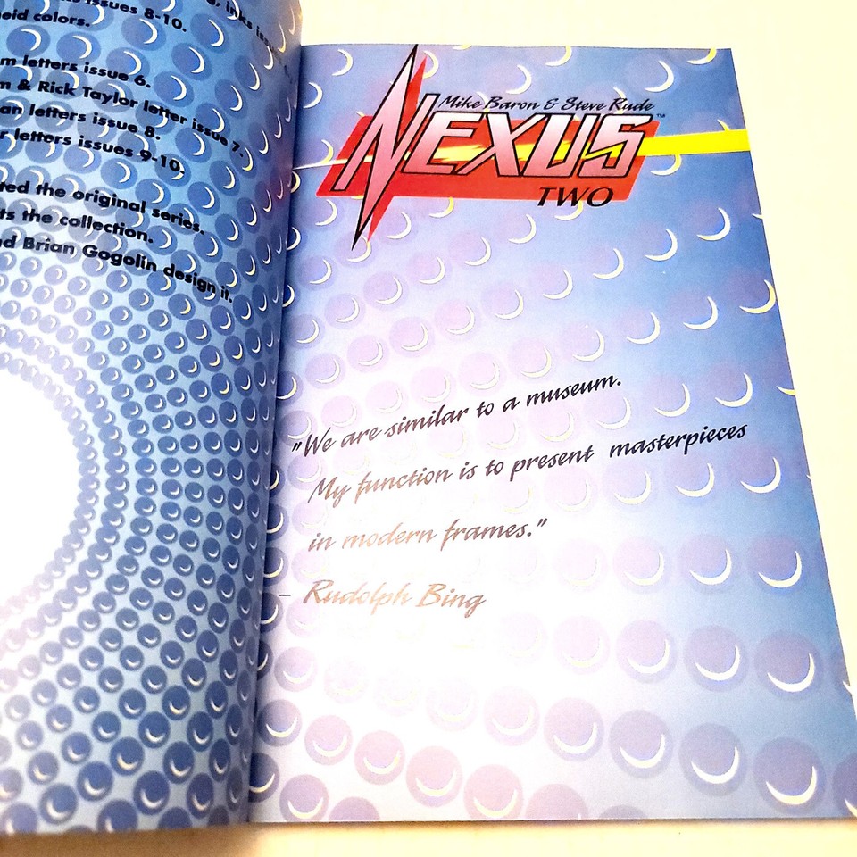 Nexus Book Two TPB (Dark Horse 1993 NM-) by Mike Baron & Steve Rude ...