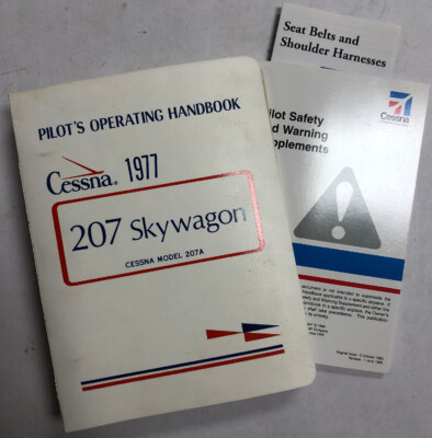 Cessna 1977 207A Skywagon Pilot's Operating Manual & Cessna Pilot ...
