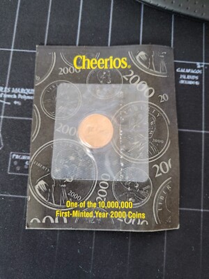 Genuine Cheerios First-Minted Year 2000 Coins Penny One Cent New in ...
