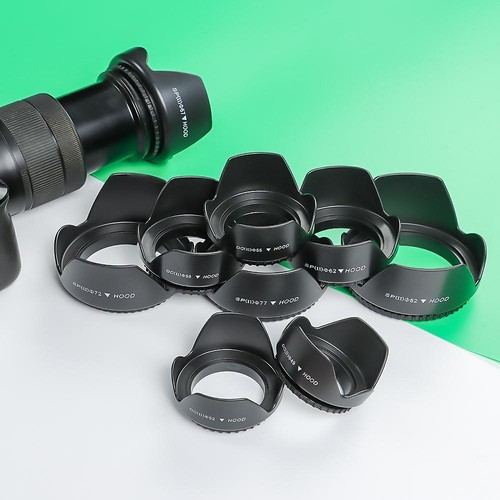 Hood Sunshade Anti-Glare Cover For Nikon Canon Sony Fuji Olympus DSLR ...