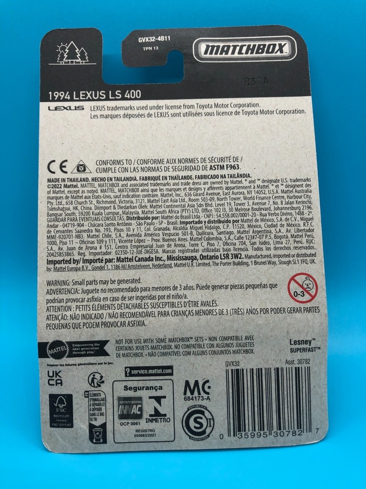 Matchbox LEXUS 1994 LS 400 (Gold) | eBay