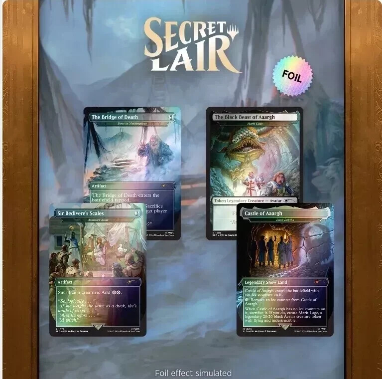 PRESALE SECRET LAIR X MONTY PYTHON AND THE HOLY GRAIL: VOL. 1 + 2 FOIL ...