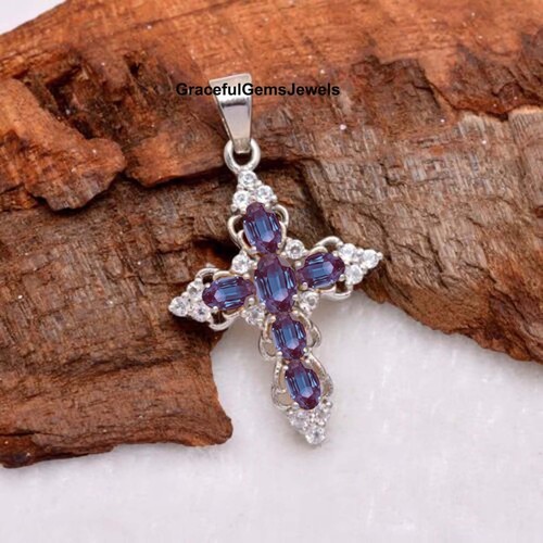 Flawless Color Changing Alexandrite Gemstone 925 Sterling Silver ...