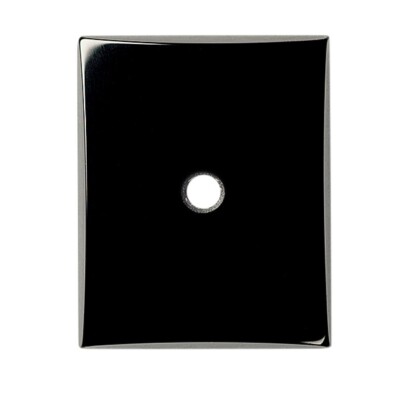 Natural Extra Fine Black Onyx - Rectangle Buff Top Cabochon Drill Hole ...