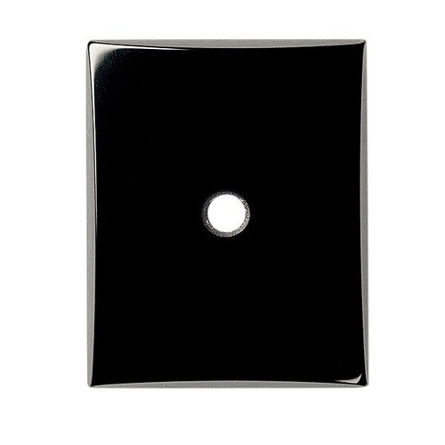 Natural Extra Fine Black Onyx - Rectangle Buff Top Cabochon Drill Hole ...