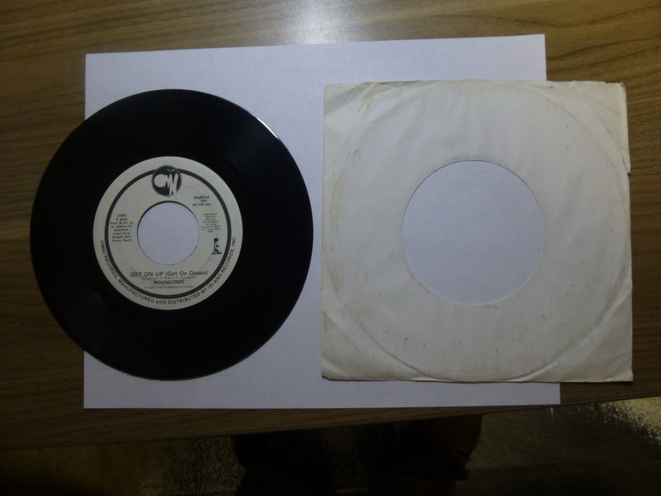 Old 45 RPM Record - Omni OM-5502-A - Roundtree - Get On Up (short ...