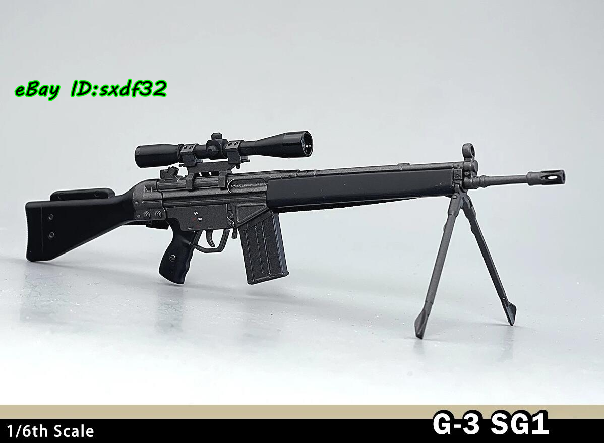 1:6 Gun Model G3 SG1 sniper Rifle Weapon For 12'' Male HT Action Figure ...
