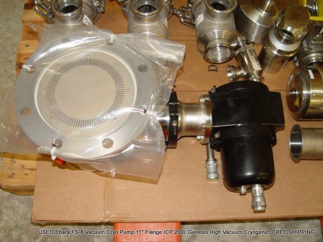 Ebara FS-8 Vacuum Cryo Pump Valve 11" Flange ICP 200L Cryogenic FREE ...